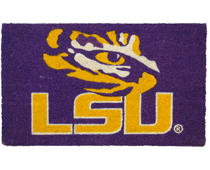 LSU TIGERS DOOR MAT TEAM COLORS - Jenkins Enterprises