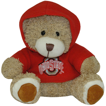 OHIO STATE BUCKEYES PLUSH BEAR TEDDY WITH HOODIE - Jenkins Enterprises