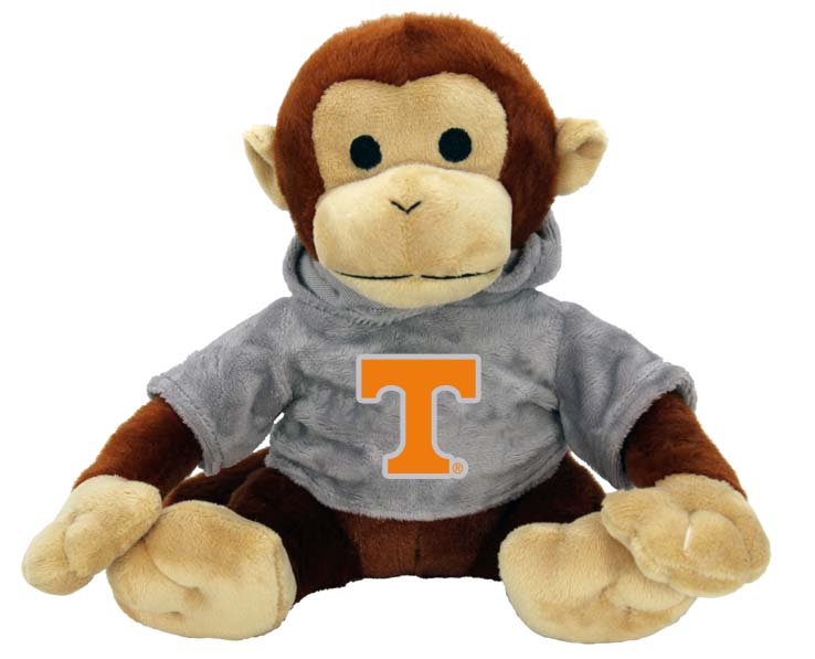 TENNESSEE VOLUNTEERS PLUSH MONKEY W HOODIE - Jenkins Enterprises